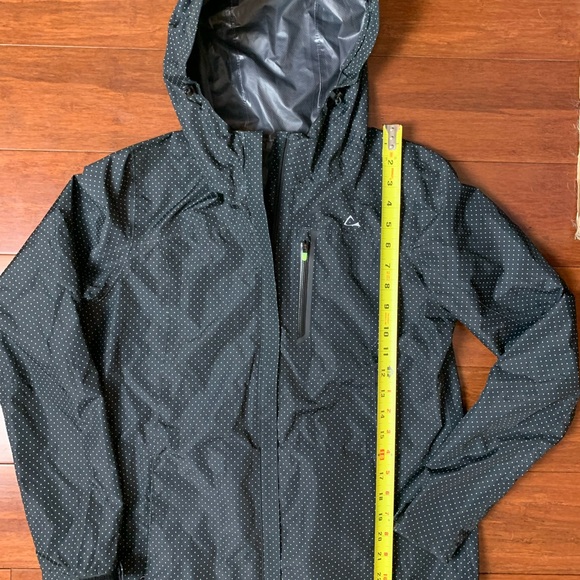 Paradox | Jackets & Coats | Paradox Black Neon Green Hooded Rain Jacket ...